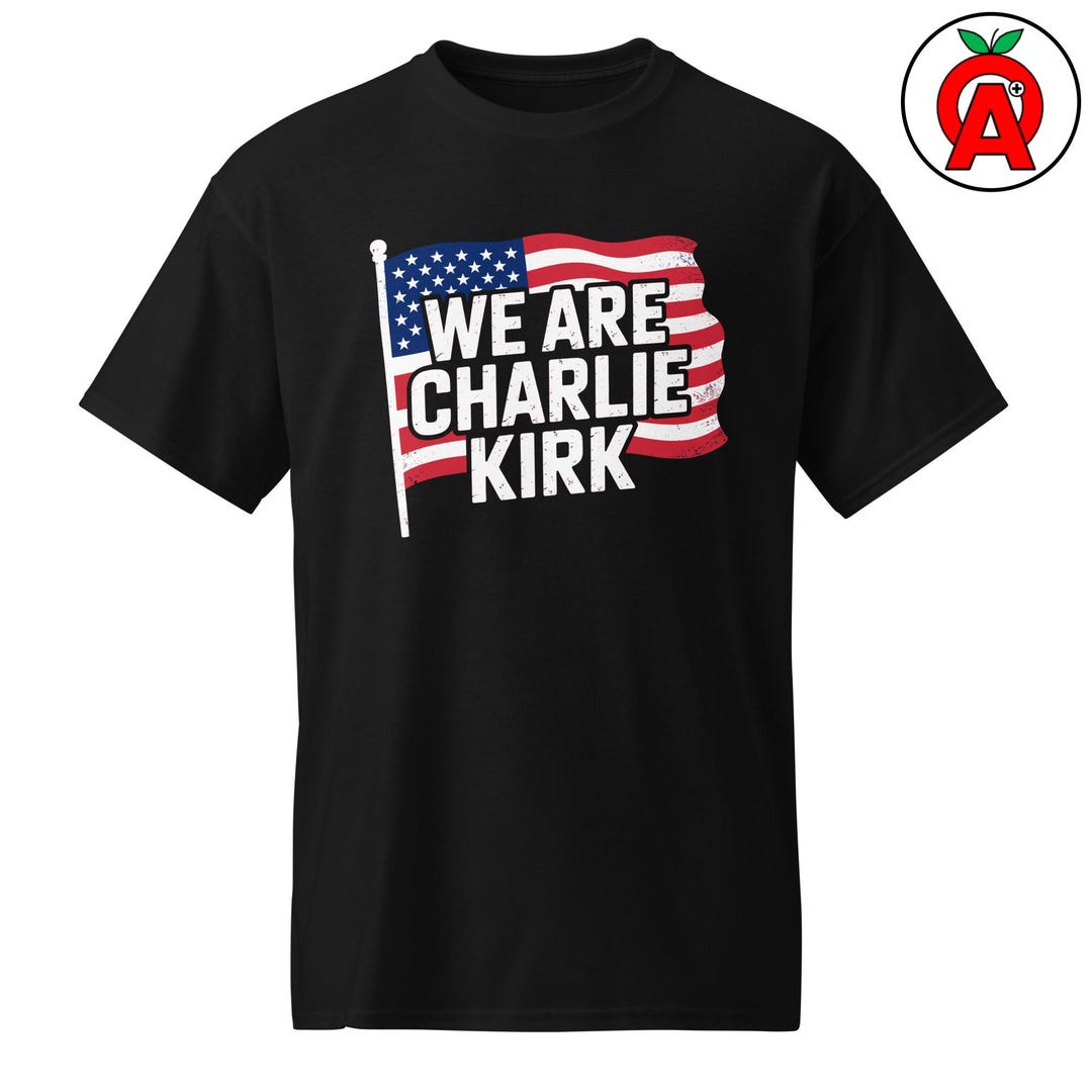 Charlie Kirk Memorial Tribute Patriotic Conservative T-shirt With ...