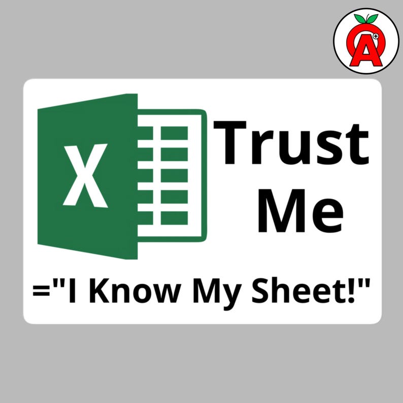 Excel Logo Vinyl Sticker - Microsoft Themed - Bubble-free - Trust Me - Etsy