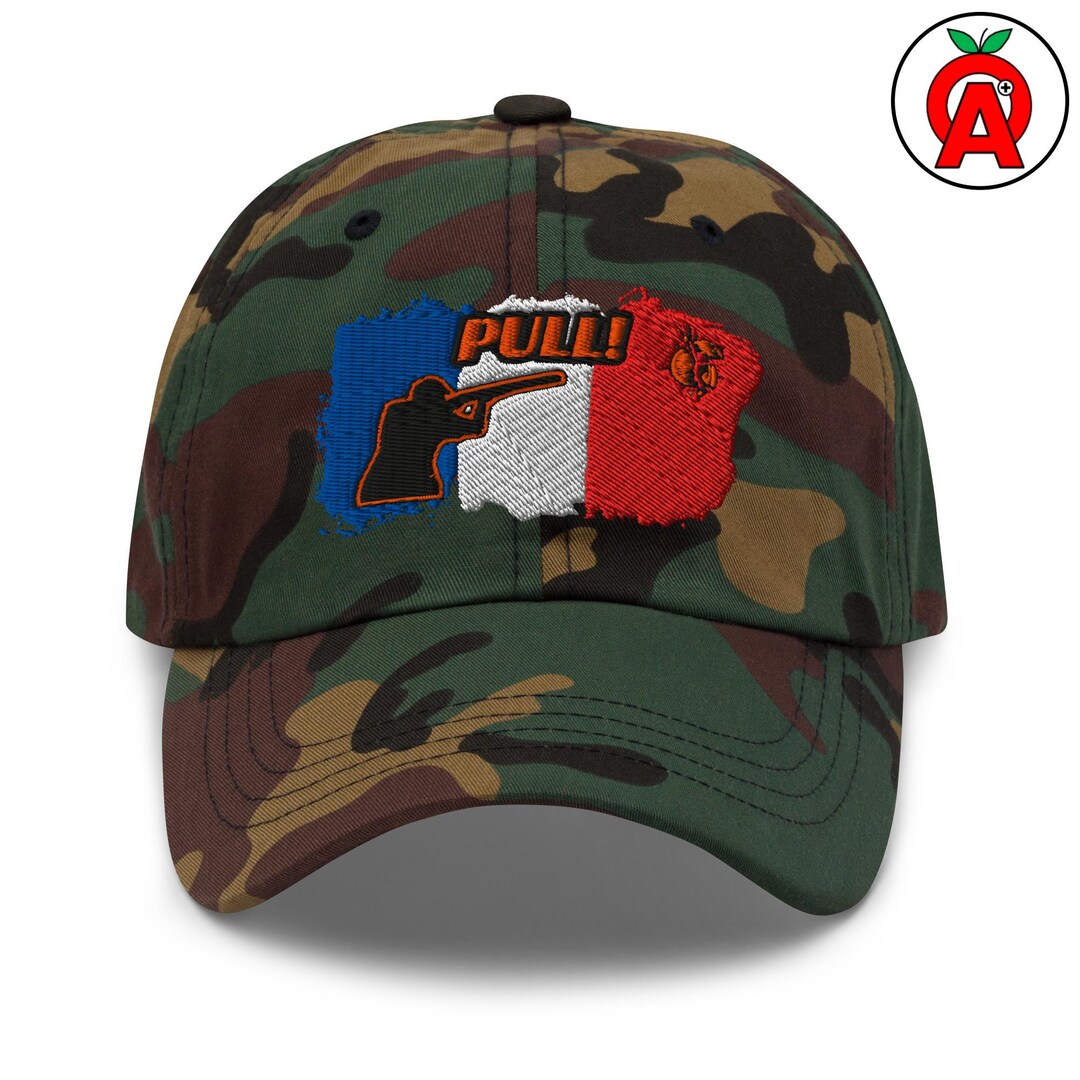 France Flag French Trap Shooter Pull Plateau Adult Unisex Embroidered ...