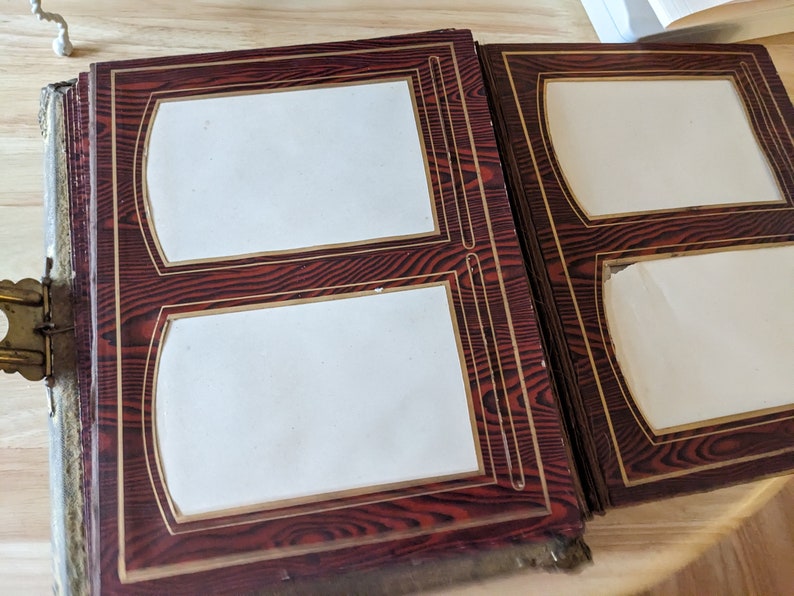 Victorian Music Box Photo Album Wood - Etsy UK