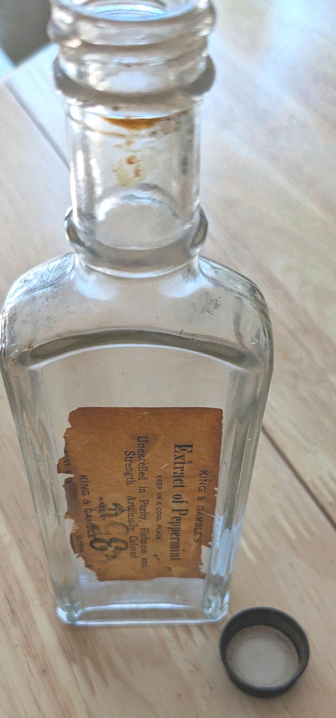 Vintage Peppermint Bottle, King and Gambles - Etsy