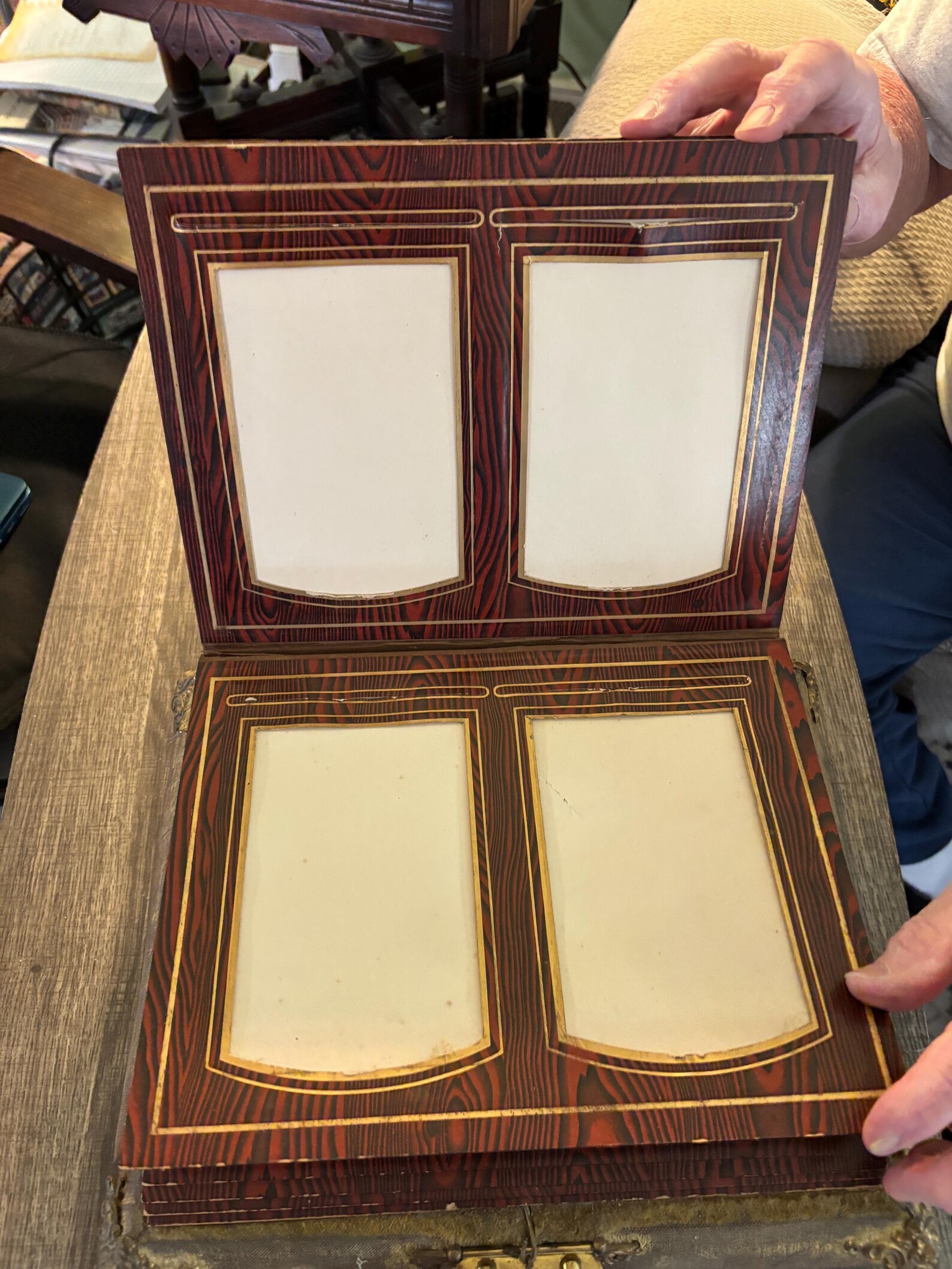 Victorian Music Box Photo Album Wood - Etsy UK
