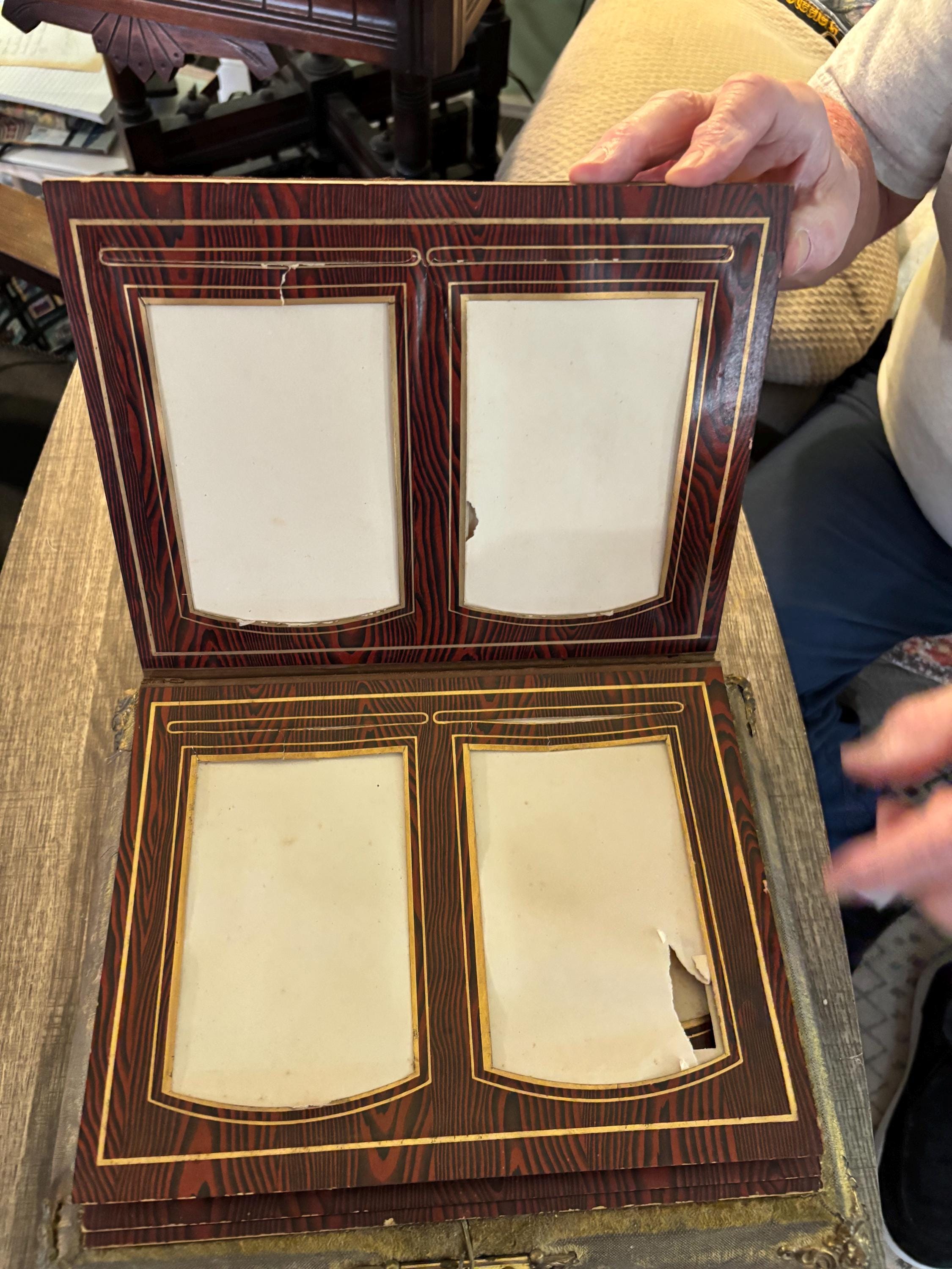 Victorian Music Box Photo Album Wood - Etsy