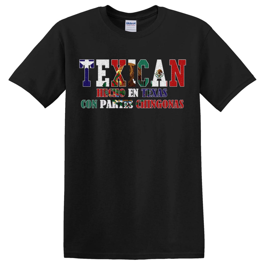 Texican T-shirt, Mexico and Texas Unisex Tee Shirt, Texican Shirt ...