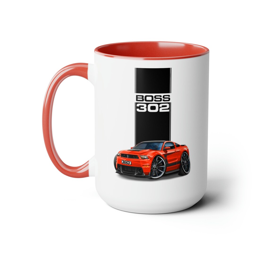 2012 Ford Boss Mustang 302 Red:two-tone Coffee Mugs 15oz - Etsy
