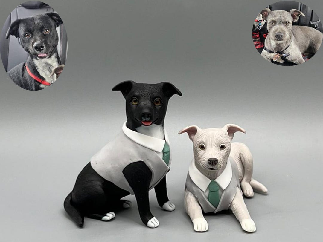 Custom Dog Statue Dog Christmas Ornament Personalized Painting Service ...