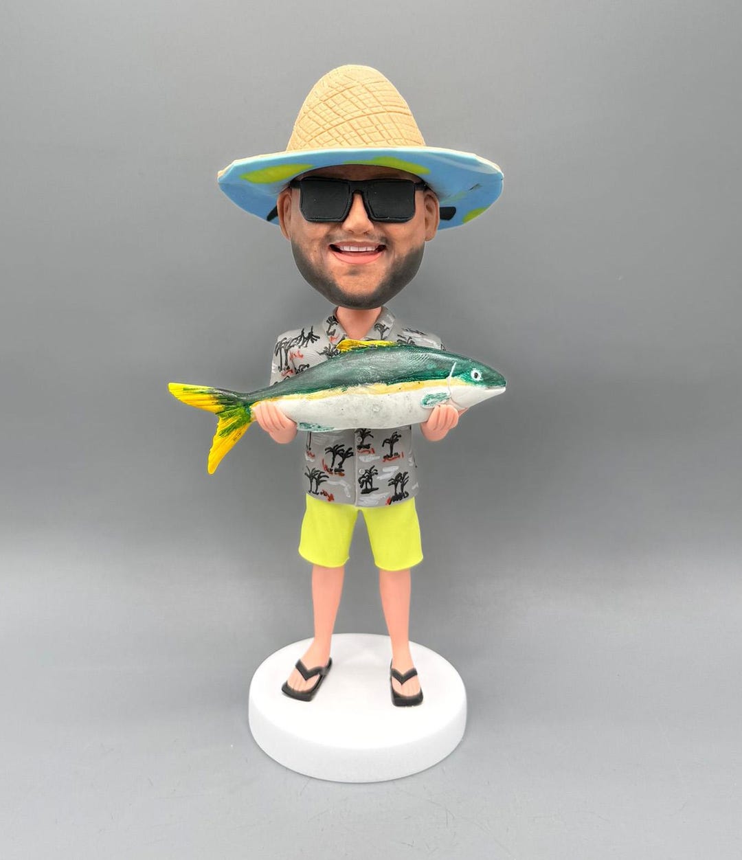 Customized Fishing Bobblehead, Fisherman Bobblehead Gift, Fishing ...