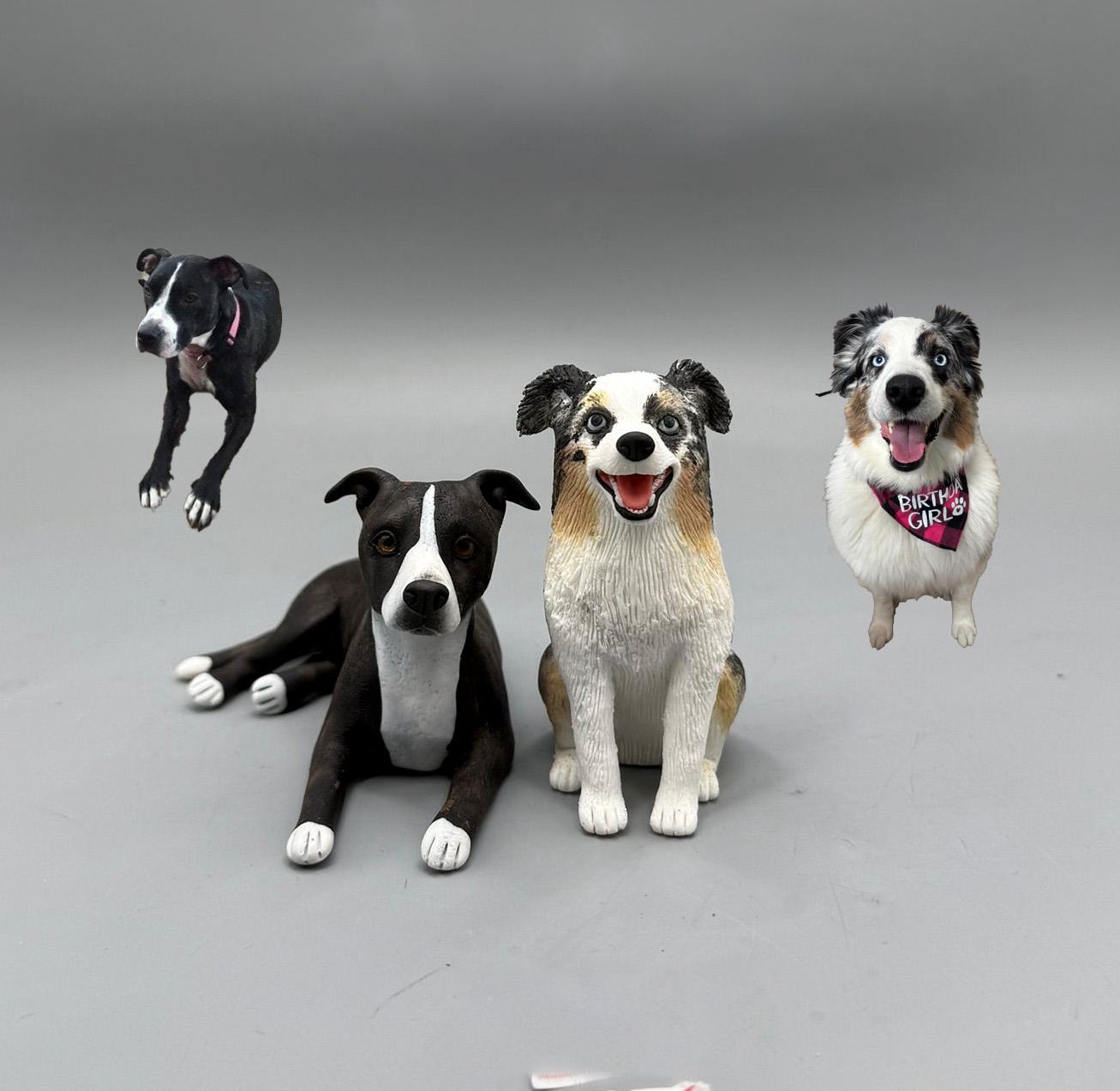 Wedding Cake Decoration Statues Custom Dog Statue Decorations, Custom ...