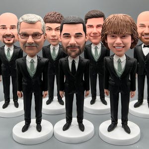 Groomsmen Gift Set of 1-20 Groomsman Bobble Head Best Man Gifts Best ...