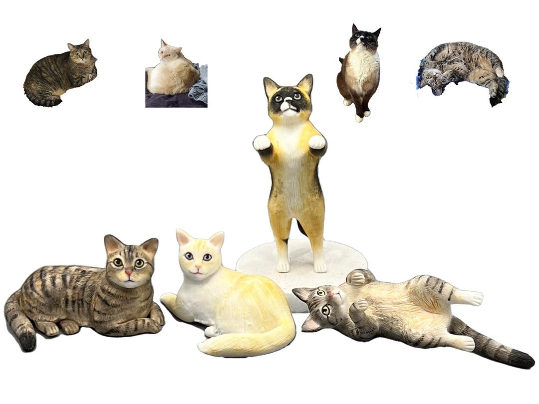 Personalized Cat Cake Topper - Cat Wedding Cake Topper - Cat Lover's ...