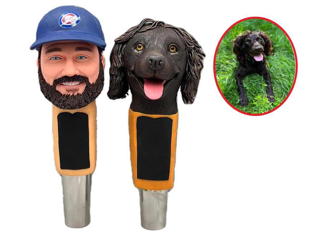 Personalized Beer Faucet Handle, Custom Bobblehead, Polymer Clay - Etsy