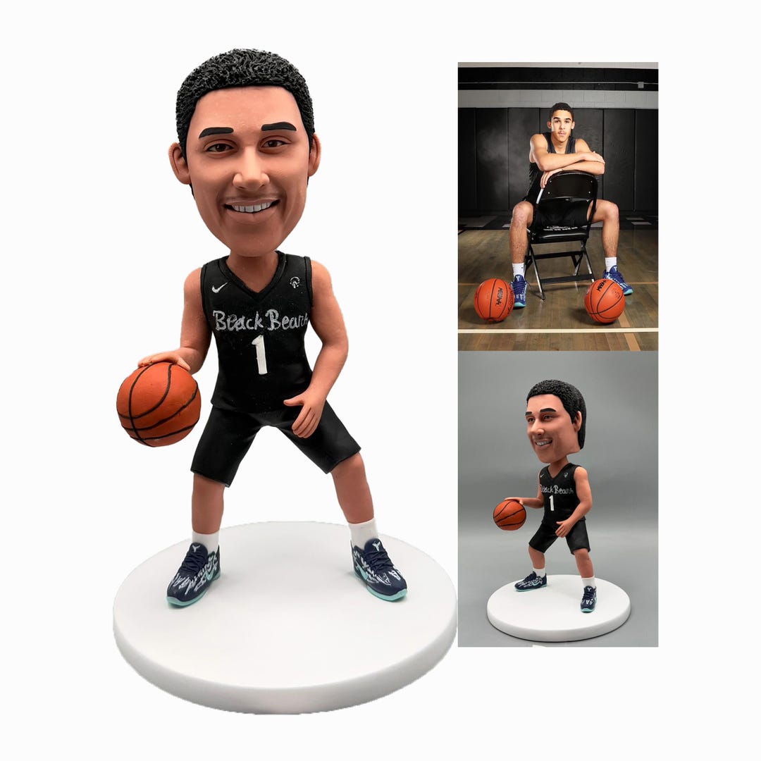 Personalized Custom Boys Bobbleheads Basketball Players, Custom Player ...