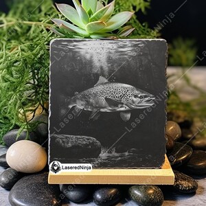 Trout Underwater River Freshwater Fish Aquatic Wildlife Laser File ...