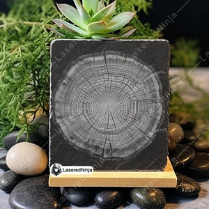 Tree Ring Wood Slice Stump Trunk Round Circular Pattern Laser File ...