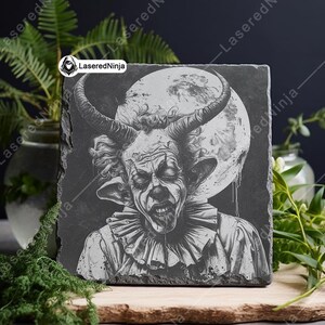 Hobo Clown Halloween Joke Circus Horn Scary Demonic Face Laser File ...