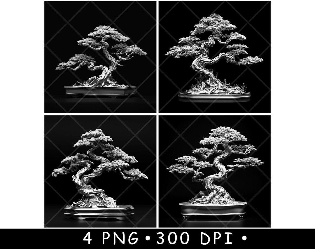 Bonsai Dwarf Zen Tree Japanese Indoor Miniature Plant Laser File ...