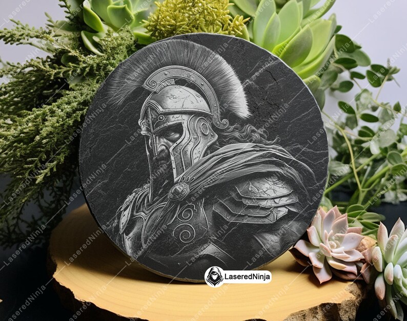 Gladiator Spartan Warrior Roman Soldier Spartacus Coaster Laser File ...
