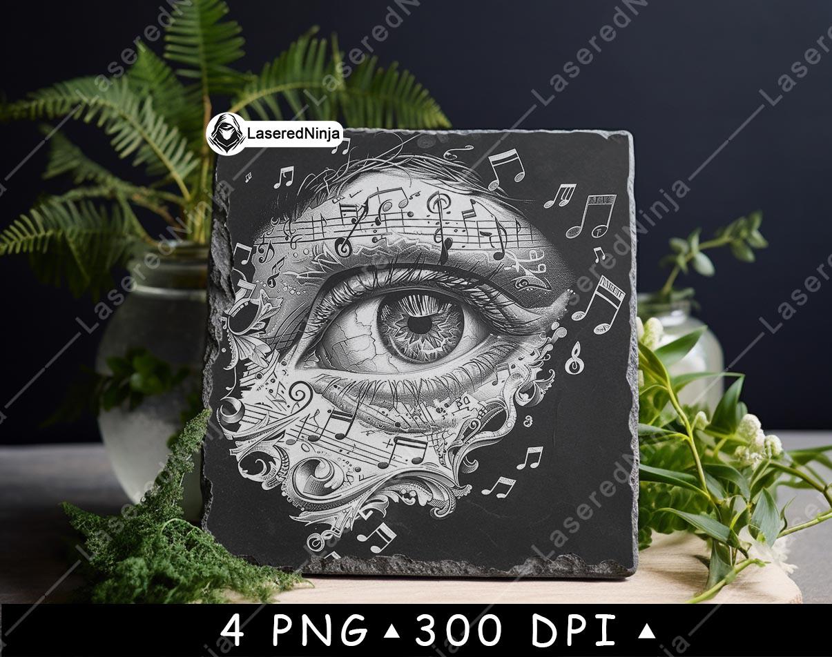 Eye Musical Notes Piece Tears Singer Artist Music Soul Laser File ...