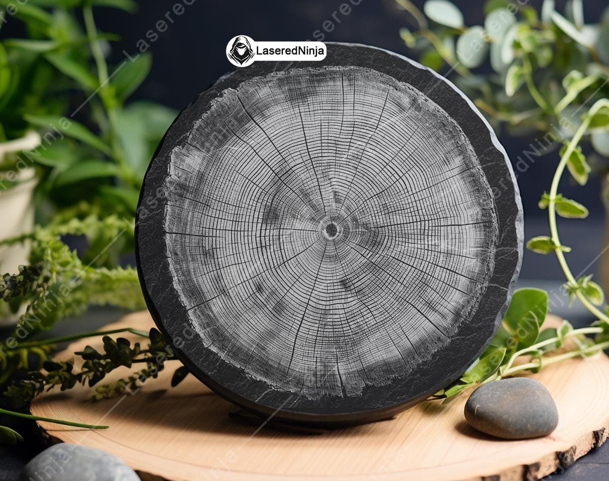 Tree Ring Wood Slice Stump Trunk Round Circular Pattern Laser File ...