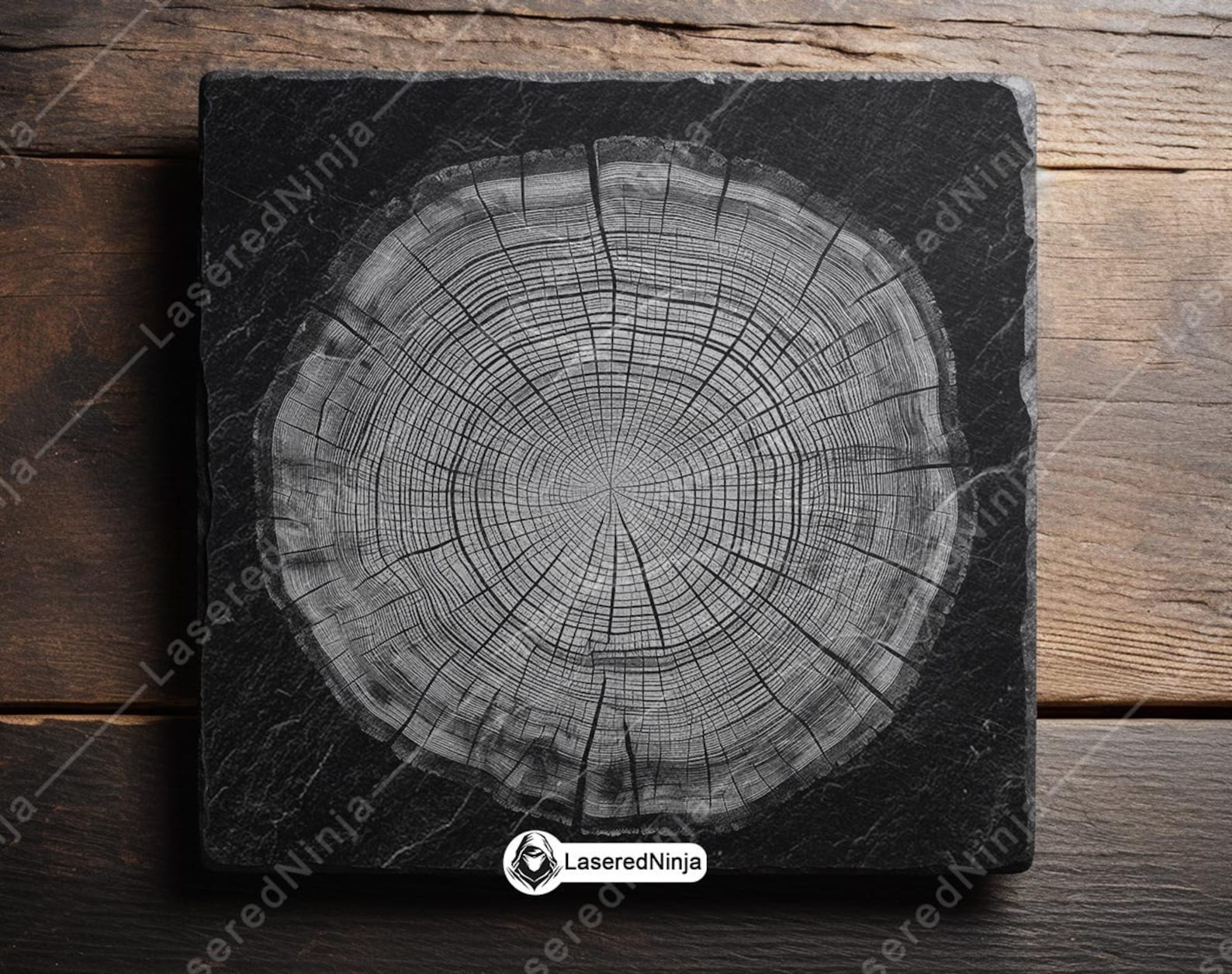 Tree Ring Wood Slice Stump Trunk Round Circular Pattern Laser File ...