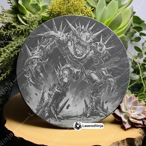 Spiky Monster Robot Spiny Beast Scary Mecha Bot Machine Laser File ...