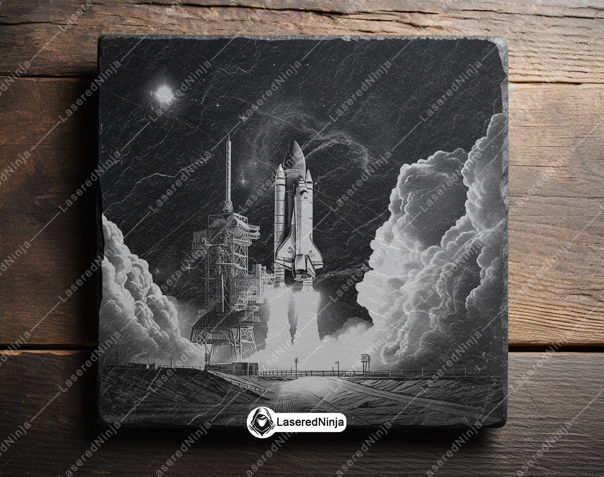 Kennedy Space Center Nasa Rocket Cape Canaveral Coaster Laser File ...