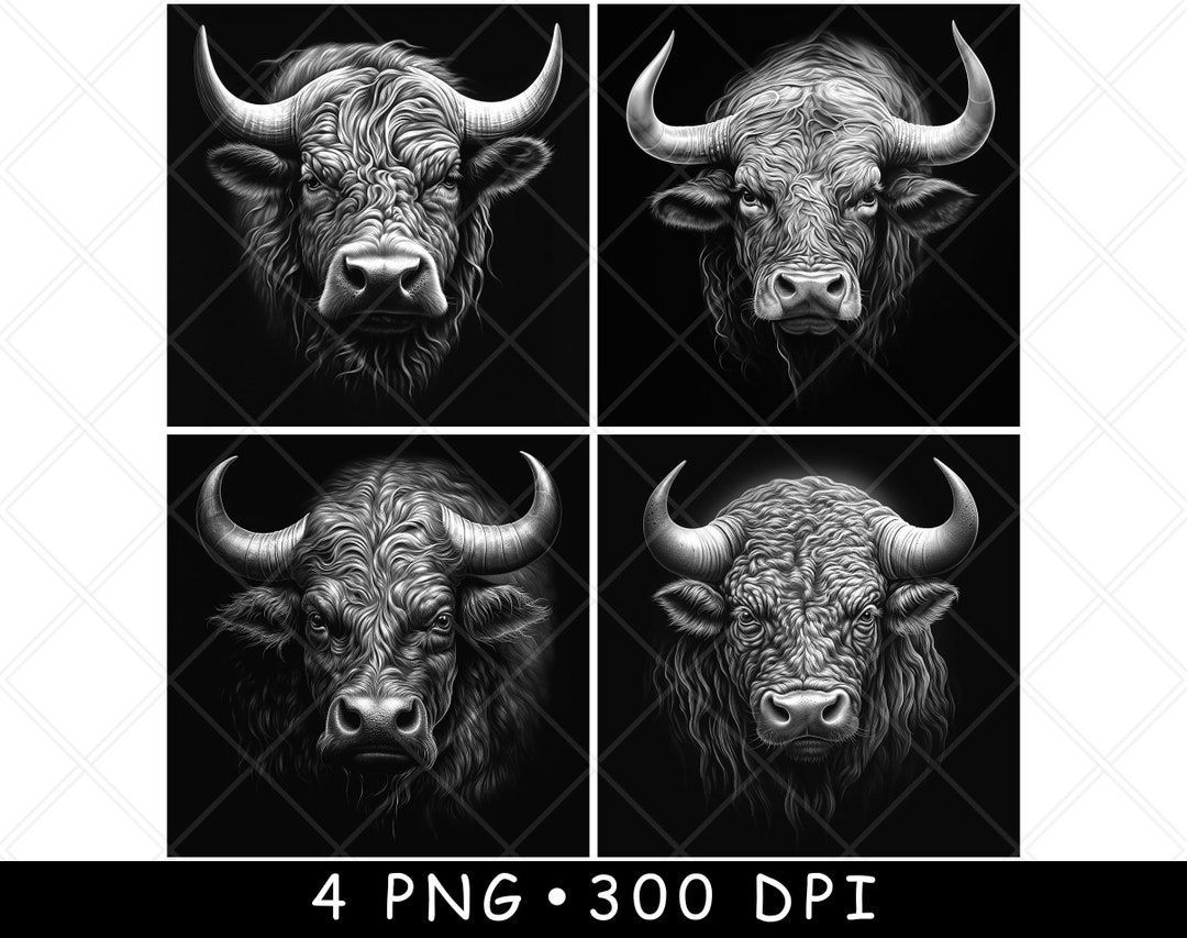 Bull Cattle Cow Ox Head Taurus Ranch Farm Animal Country Laser File ...