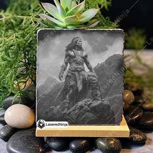 Hawaiian Warrior Samoan Koa Polynesian Tongan Tribal Rock Laser File ...