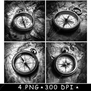 Vintage Compass World Map Navigation Cartography Nautical Laser File ...