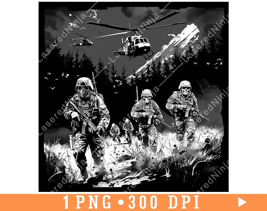 Soldiers Skull Battlefield Helicopter Dead Combat Troops Laser File ...