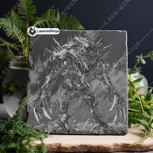 Spiky Monster Robot Spiny Beast Scary Mecha Bot Machine Laser File ...