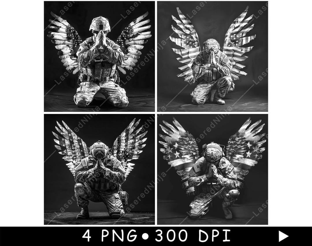 American Soldier Wings Military Tribute Honor Heroes Army Laser File ...