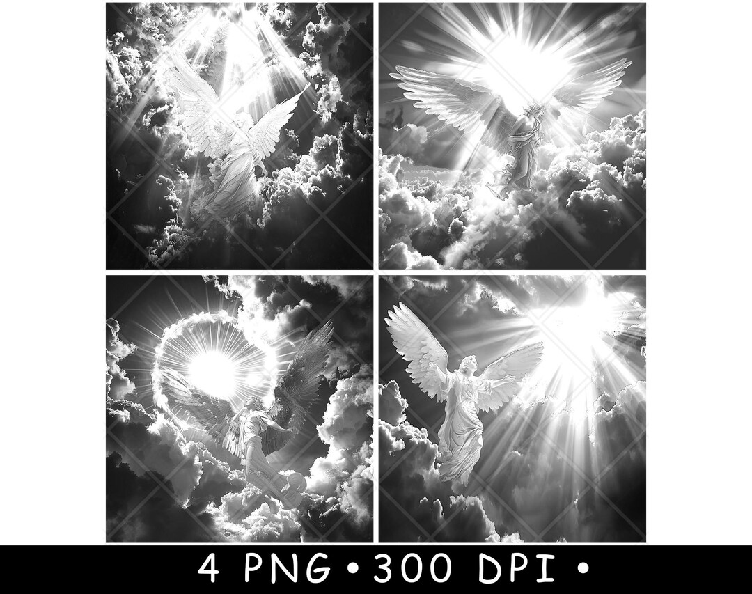 Angel Wings Heavenly Divine Archangel Peace Soar Skies Laser File ...