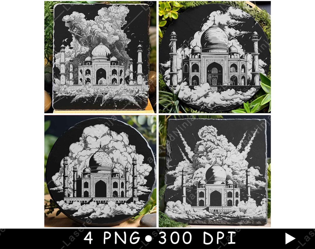 Temple Taj Mahal Shrine Explosion Monument Destruction Laser File ...