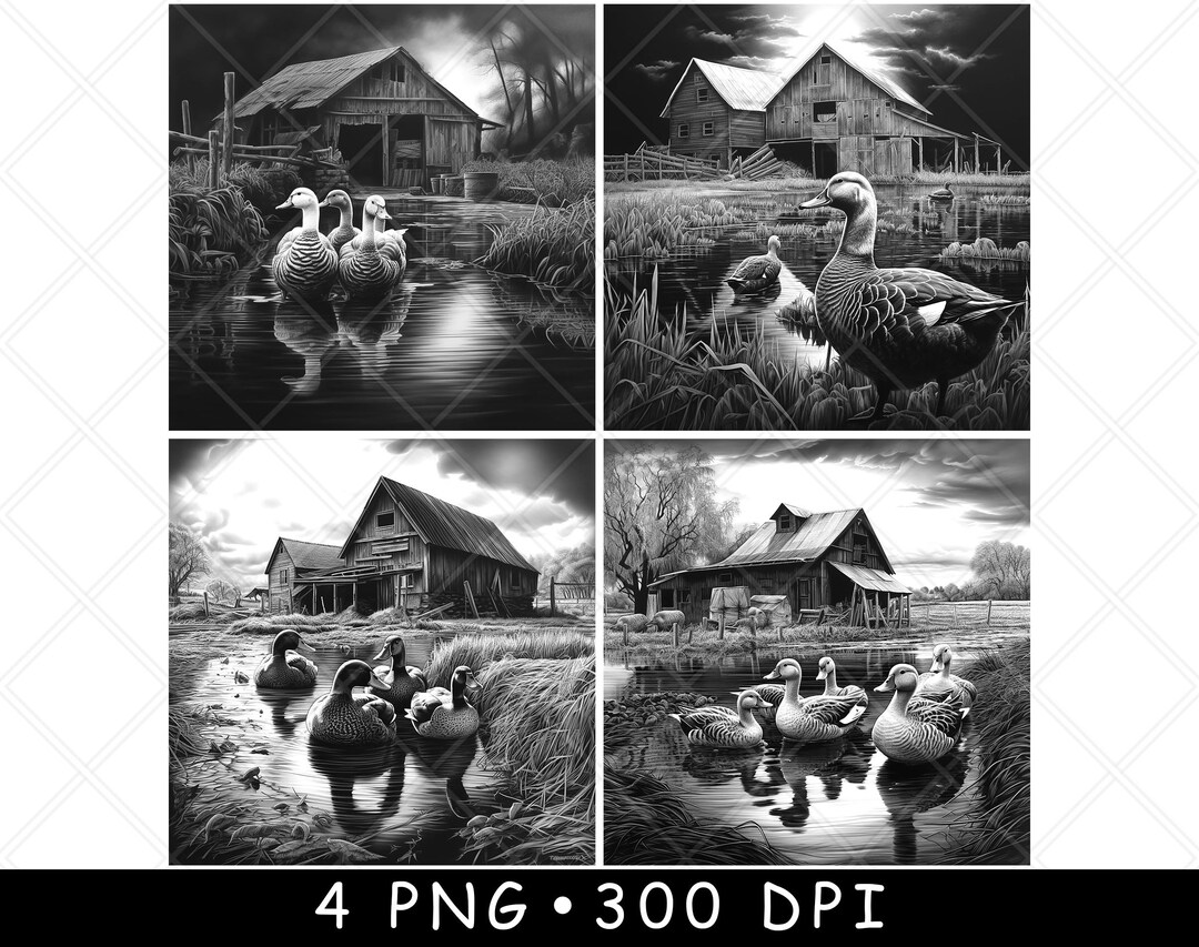 Duck Rustic Farm Barn Swamp Loon Water Bird Pond Wildlife Laser File ...