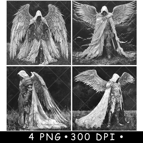 Guardian Angel Clip Art - Etsy