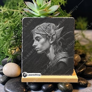 Male Elf Elven Prince Enchanted Myth Fantasy Face Warrior Laser File ...