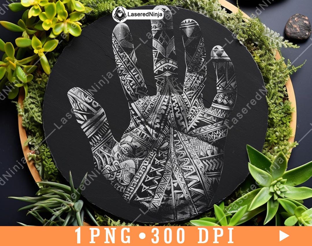 Traditional Hand Polynesian Boho Ethnic Tribal Patterns Laser File ...