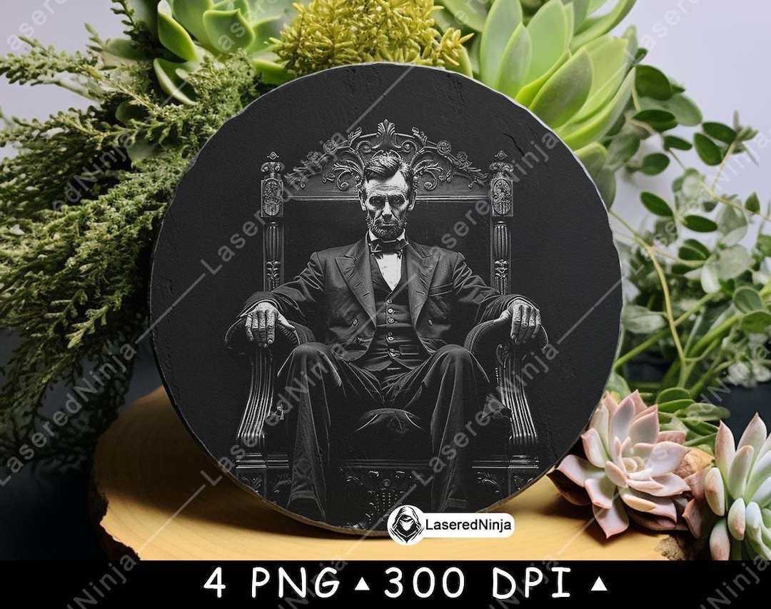 Abraham Lincoln Throne Chair President American Leader Laser File ...