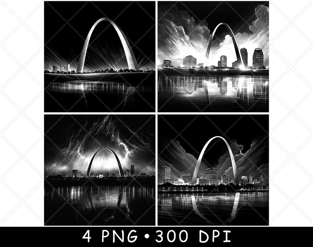 Gateway Arch Monument Steel Inverted Curved Cityscape Art Laser File ...