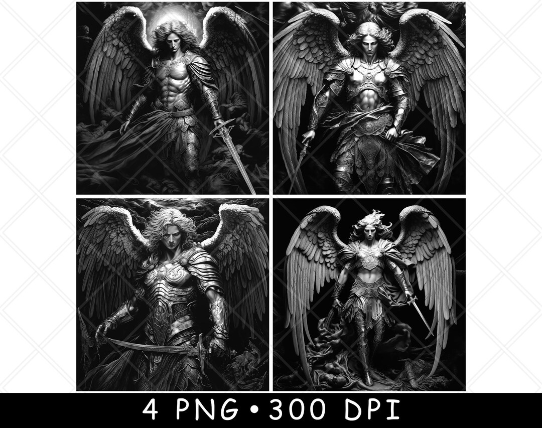 Michael Archangel Guardian Warrior St Seraph Scene Coaster Laser File ...