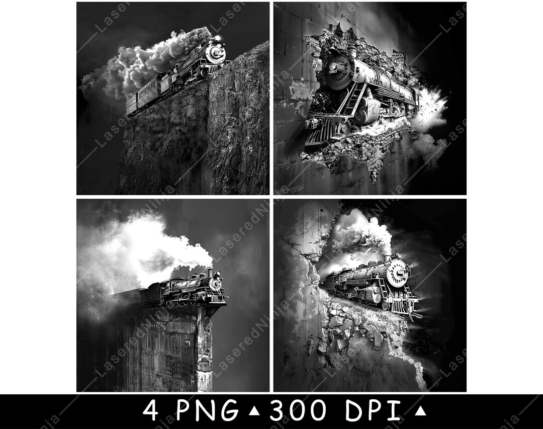 Steam Engine Train Locomotive Railway Vehicle Classic Laser File ...