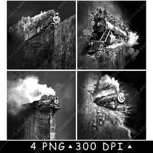 Steam Engine Train Locomotive Railway Vehicle Classic Laser File ...