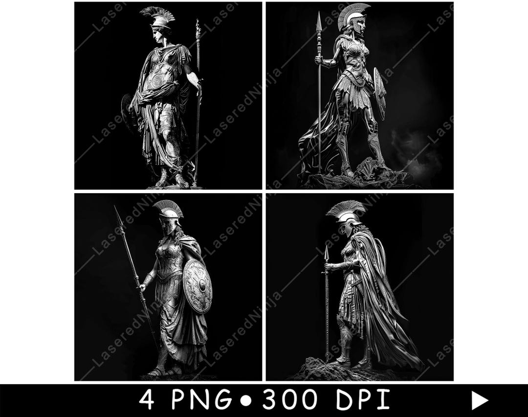 Athena Patron Goddess Warfare Warrior Ancient Greek Myth Laser File ...