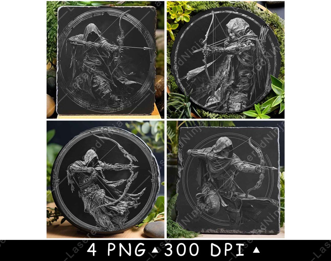 Grim Reaper Skeleton Bow Archer Arrow Lethal Death Horror Laser File ...