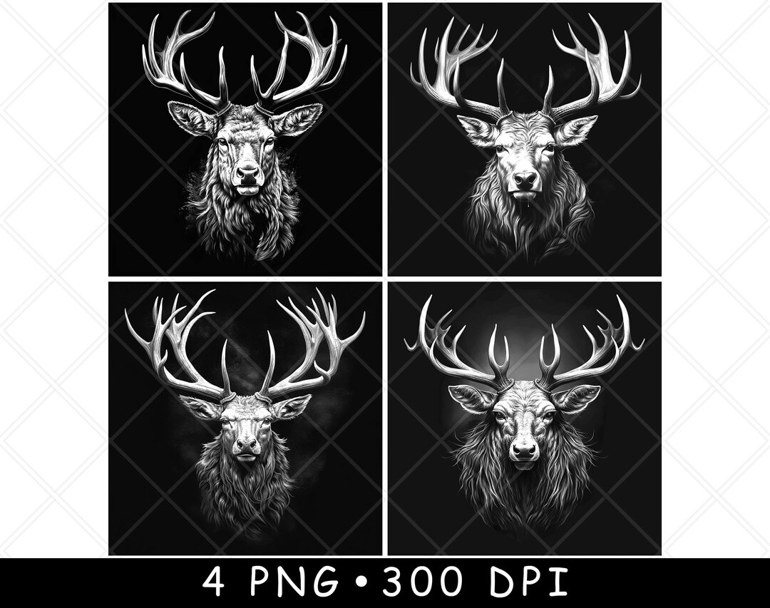 Elk Head Deer Wapiti Moose Trophy Hunt Buck Stag Antlers Laser File ...