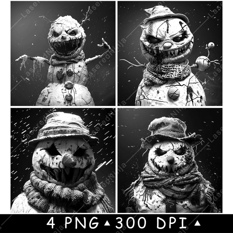 Creepy Snowman - Etsy