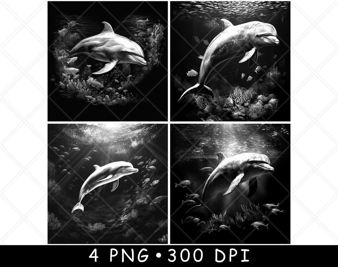 Bottlenose Dolphin Underwater Scene Ocean Sea Fish Coaster Laser File ...