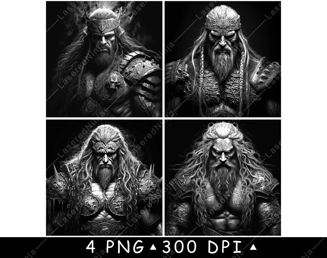 Barbarian Viking Medieval Warrior Ancient Brute Fighter Laser File ...