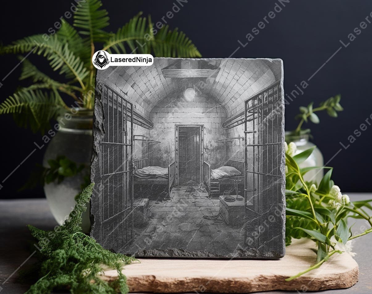 Jail Prison Cell Bars Dungeon Detention Penitentiary Room Laser File ...